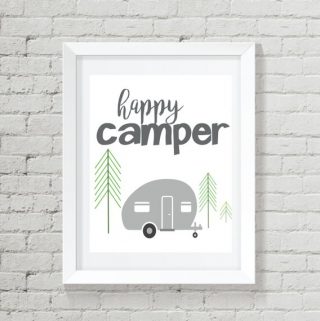 23 Happy Camper Decor Ideas & Gifts to Give for 2019